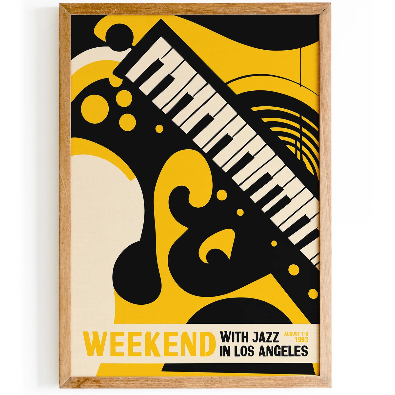 Weekend With Jazz in LA 1993 Piano Poster – HypeSheriff Europe