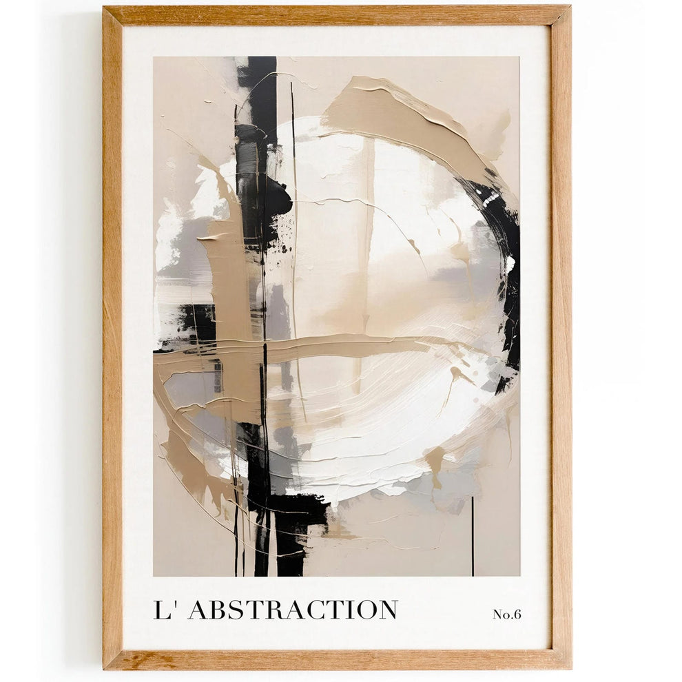 Beige Modern Abstract No.6 Poster – HypeSheriff Europe
