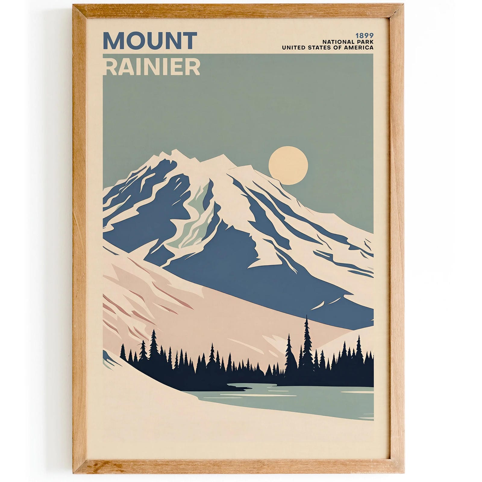 Mount Rainier National Park Poster – HypeSheriff Europe