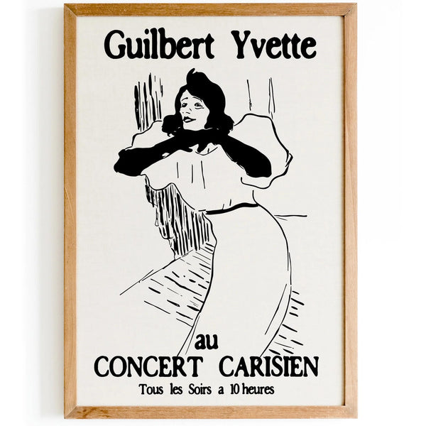 Yvette Guilbert Concert Paris Art Print – HypeSheriff Europe