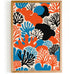 Retro Blue Coral Reefs Botanical Art Print – HypeSheriff Europe