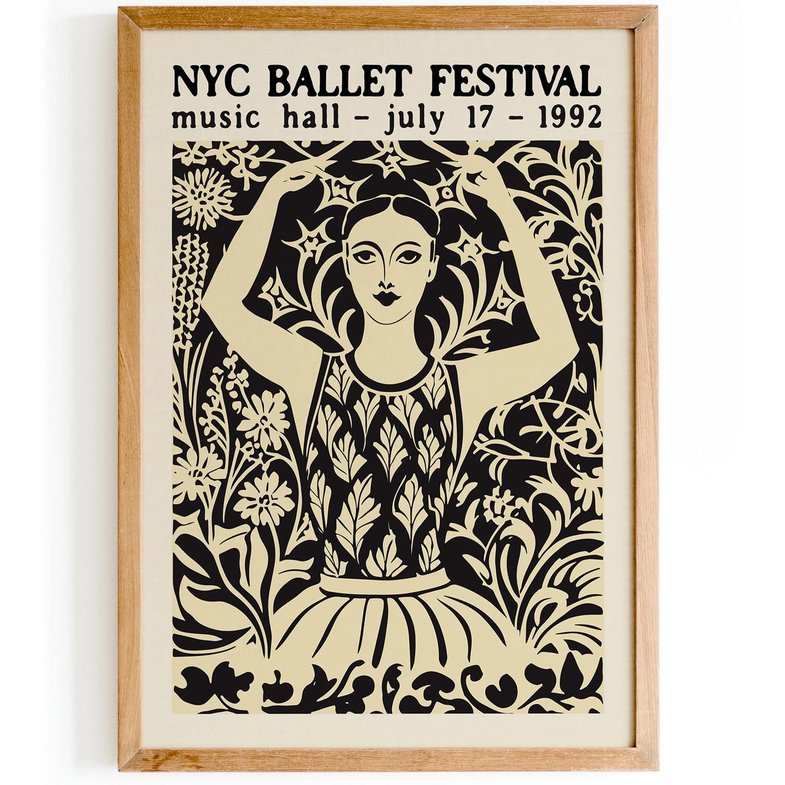 NYC Ballet Festival Linocut Poster – HypeSheriff Europe