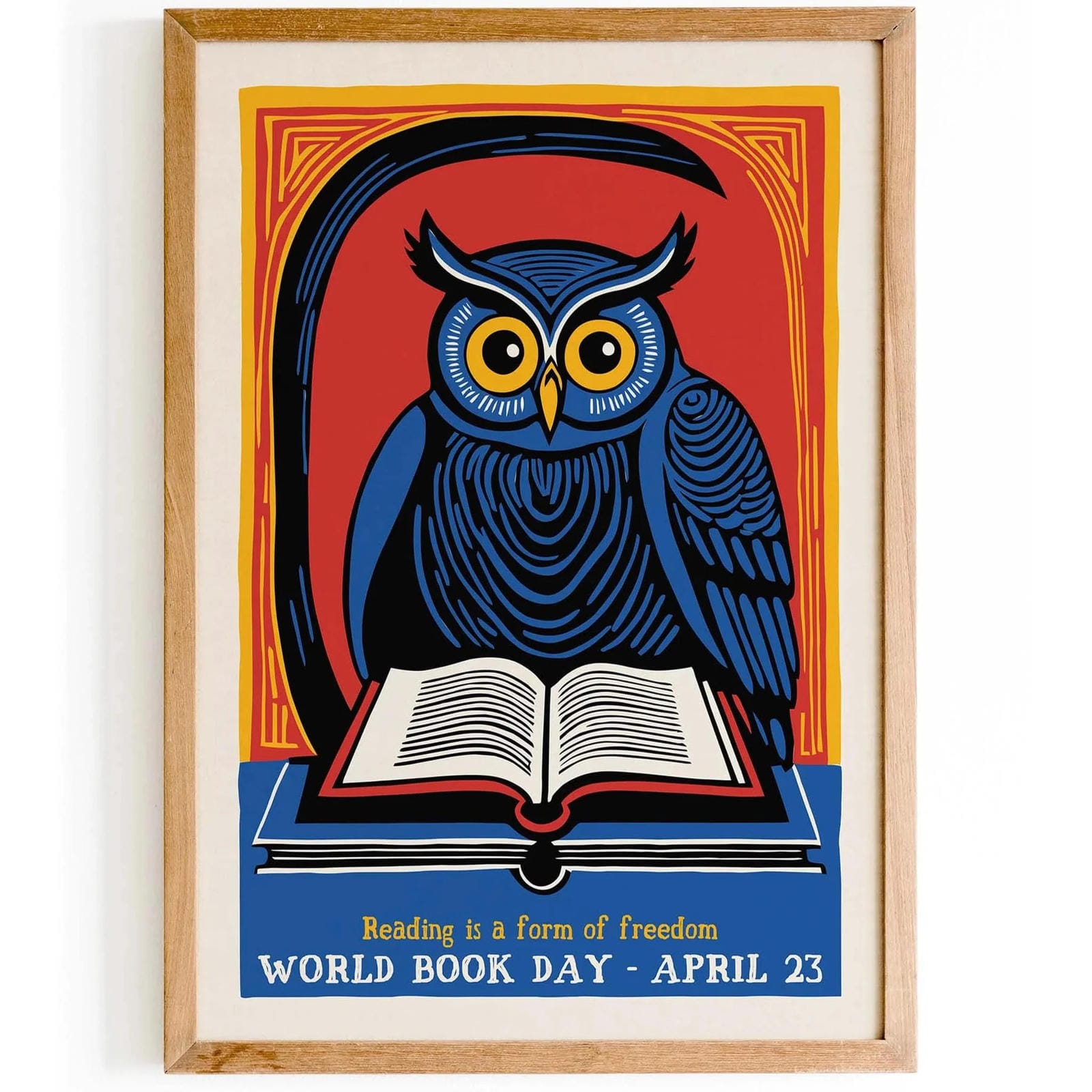 Reading Is Freedom Art Print – HypeSheriff Europe