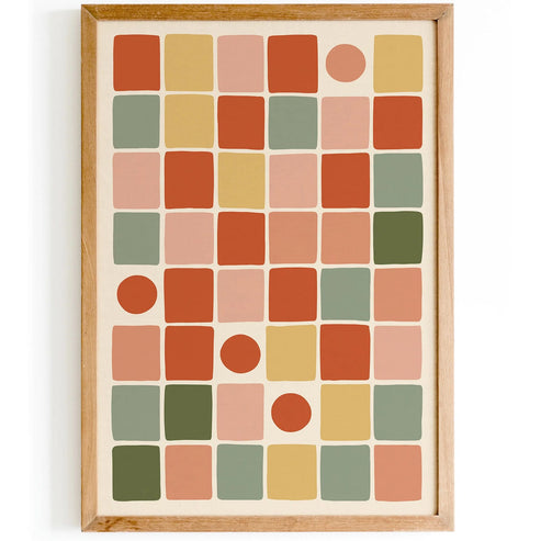 Mid Century Modern Retro Geometric Poster – HypeSheriff Europe