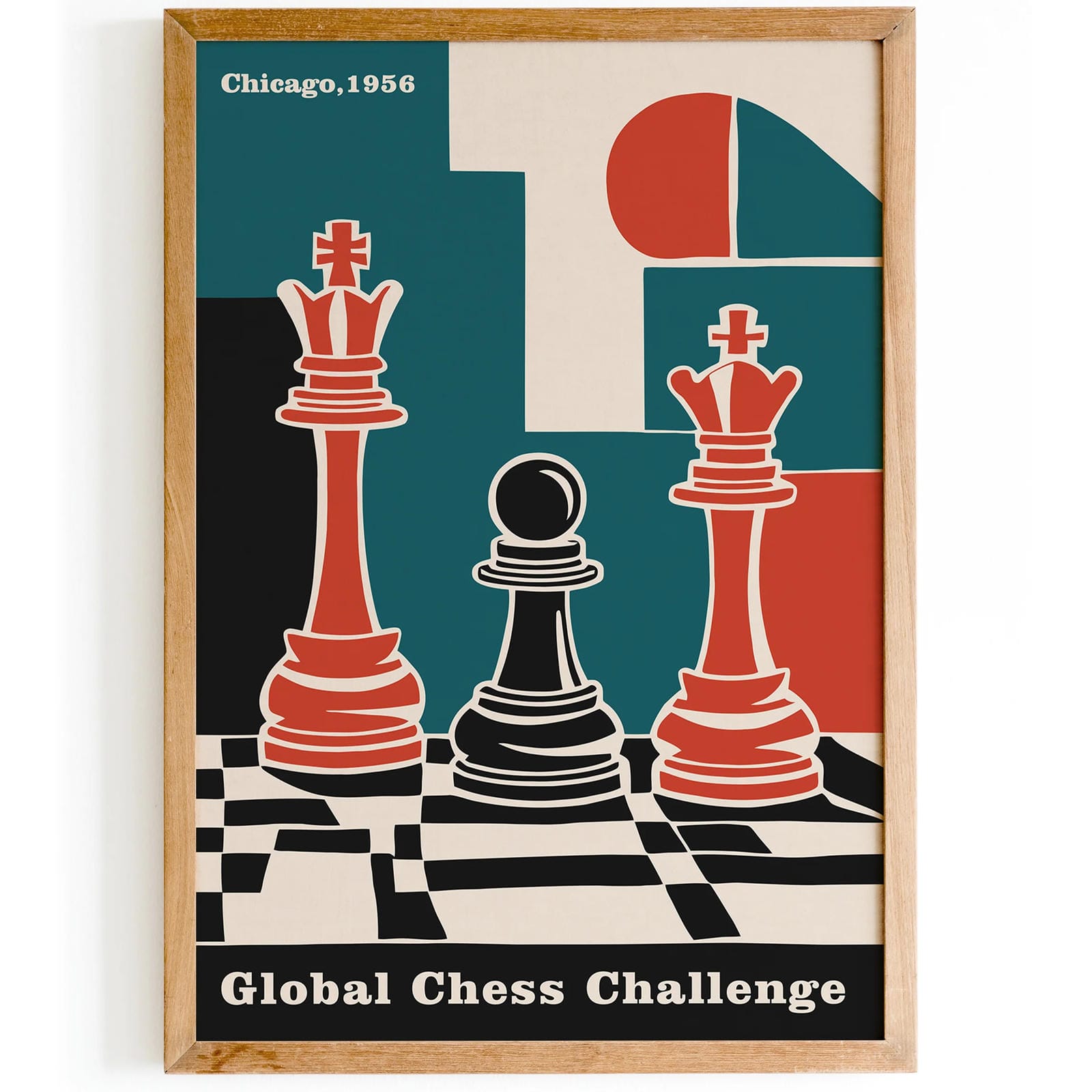 Global Chess Challenge Chicago Poster – HypeSheriff Europe