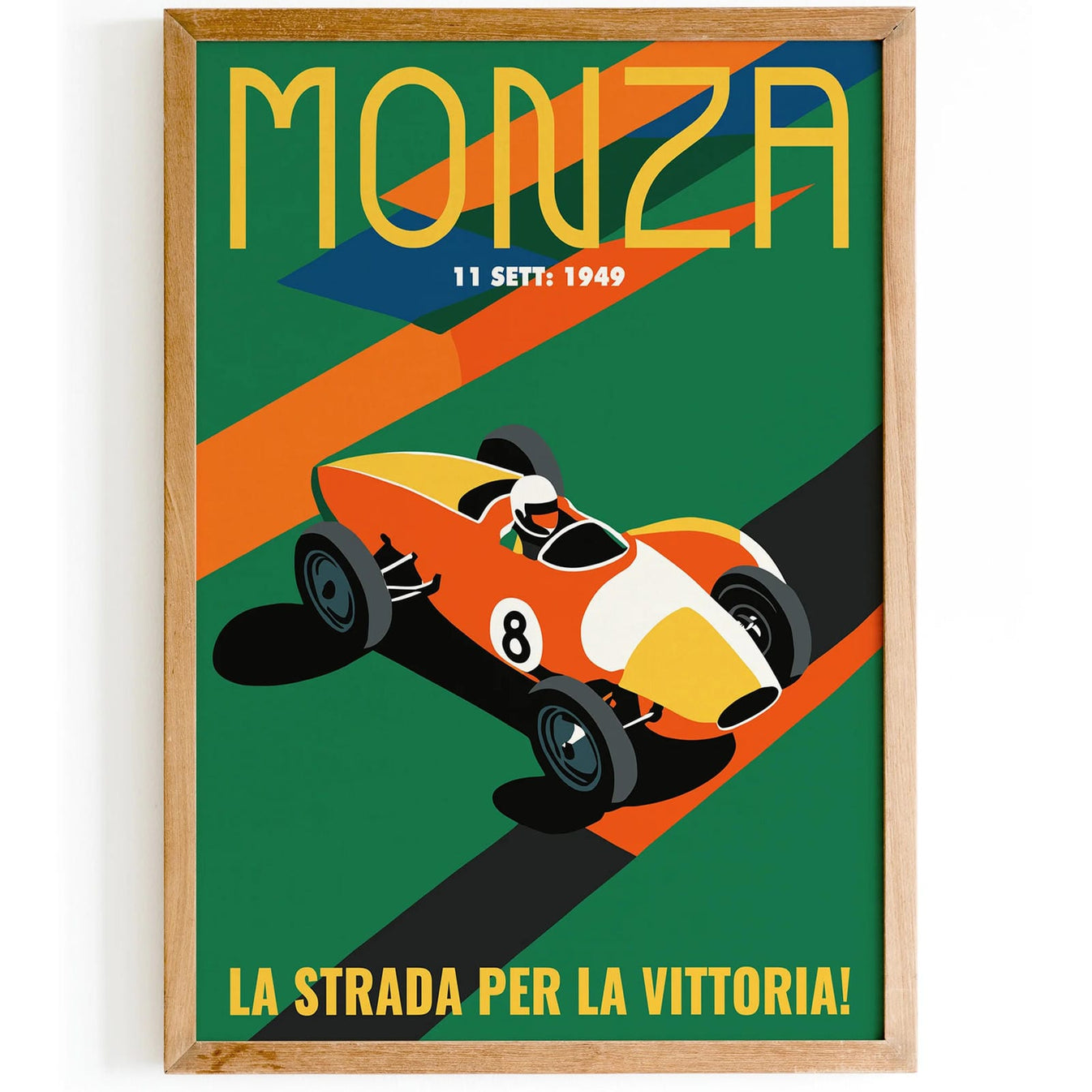 Monza 1949 Vintage Racetrack Poster – HypeSheriff Europe