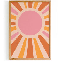 70s Inspired Sun Poster | Iconic Posters, Original Art Prints ...