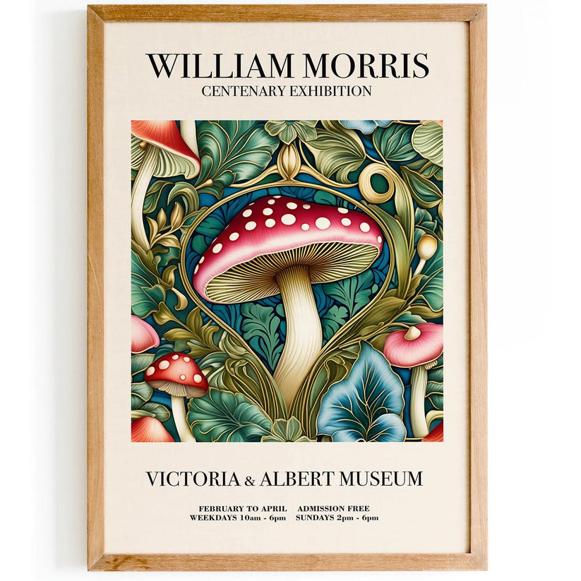 W. Morris Inspired Mushroom Art Print – HypeSheriff Europe