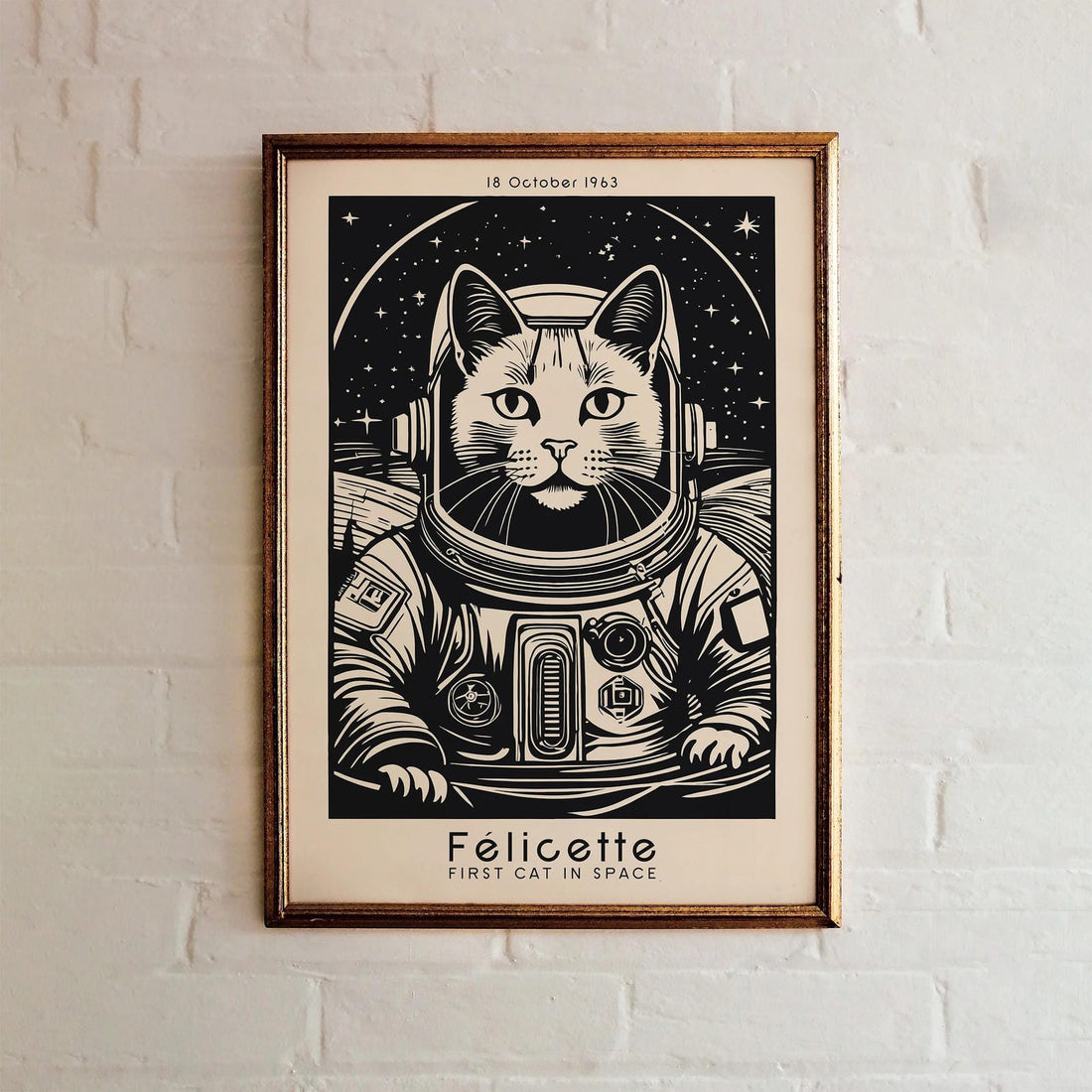 Felicette First Cat in Space Poster – HypeSheriff Europe