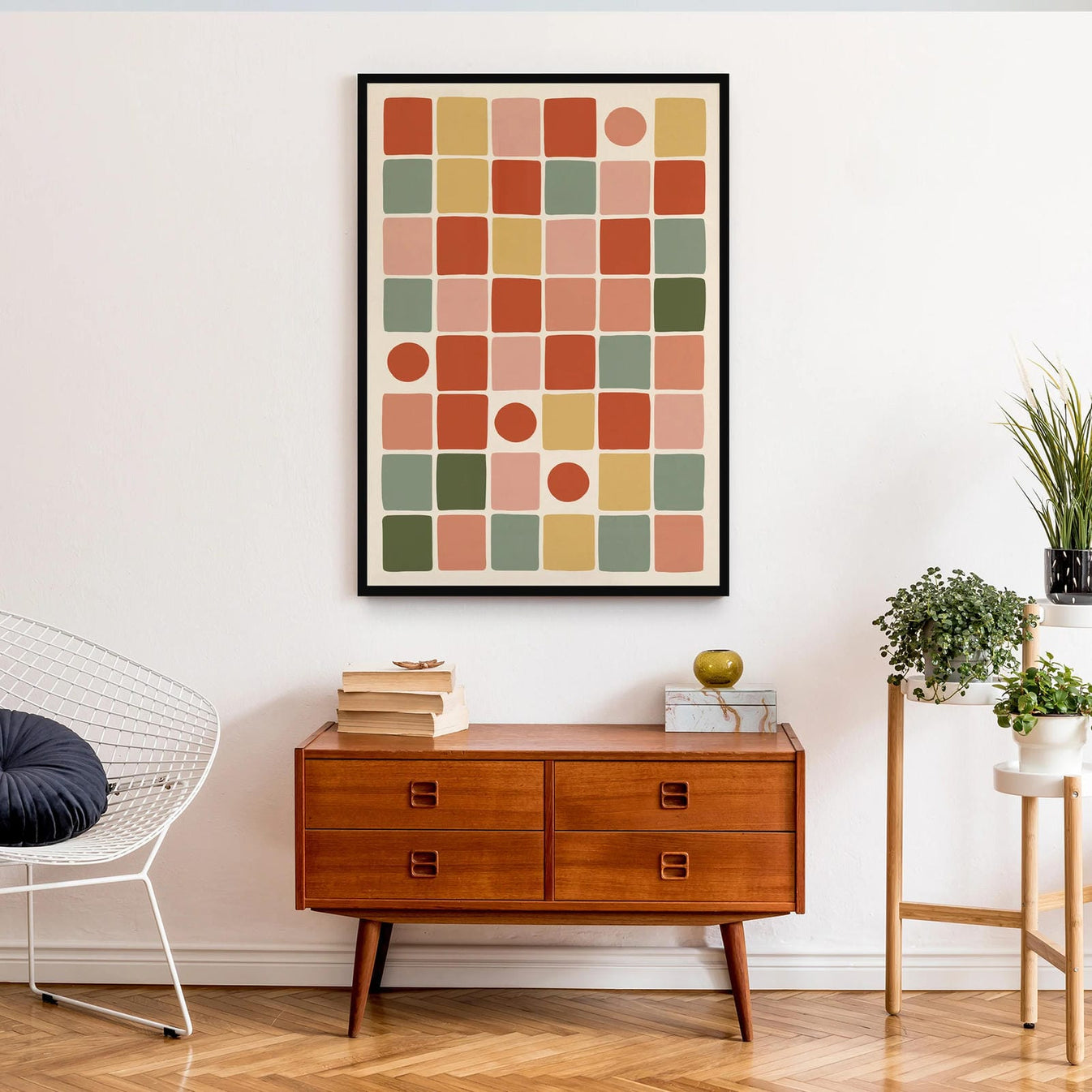 Mid Century Modern Retro Geometric Poster – HypeSheriff Europe