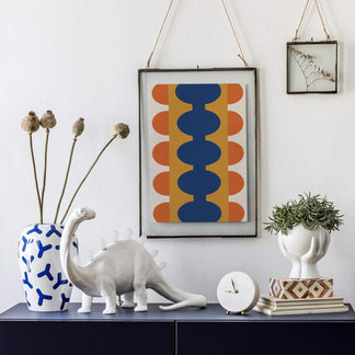 Retro Bold Abstract Shapes Poster – HypeSheriff Europe