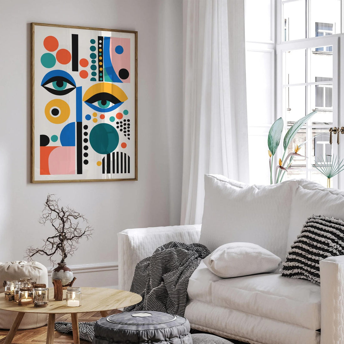 Mid Century Modern Eyes Art Print – HypeSheriff Europe