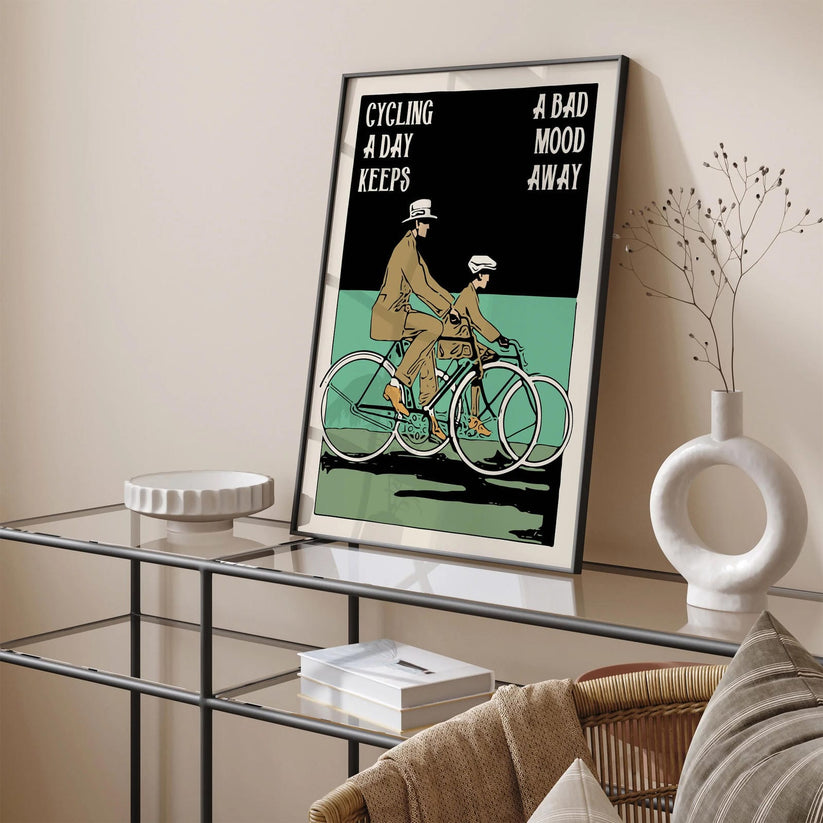 Motivational Cycling Retro Poster – HypeSheriff Europe