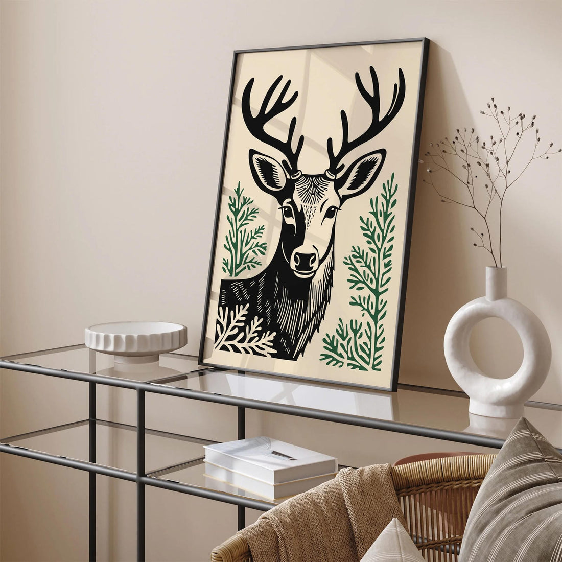 Reindeer Portrait Art Print – HypeSheriff Europe
