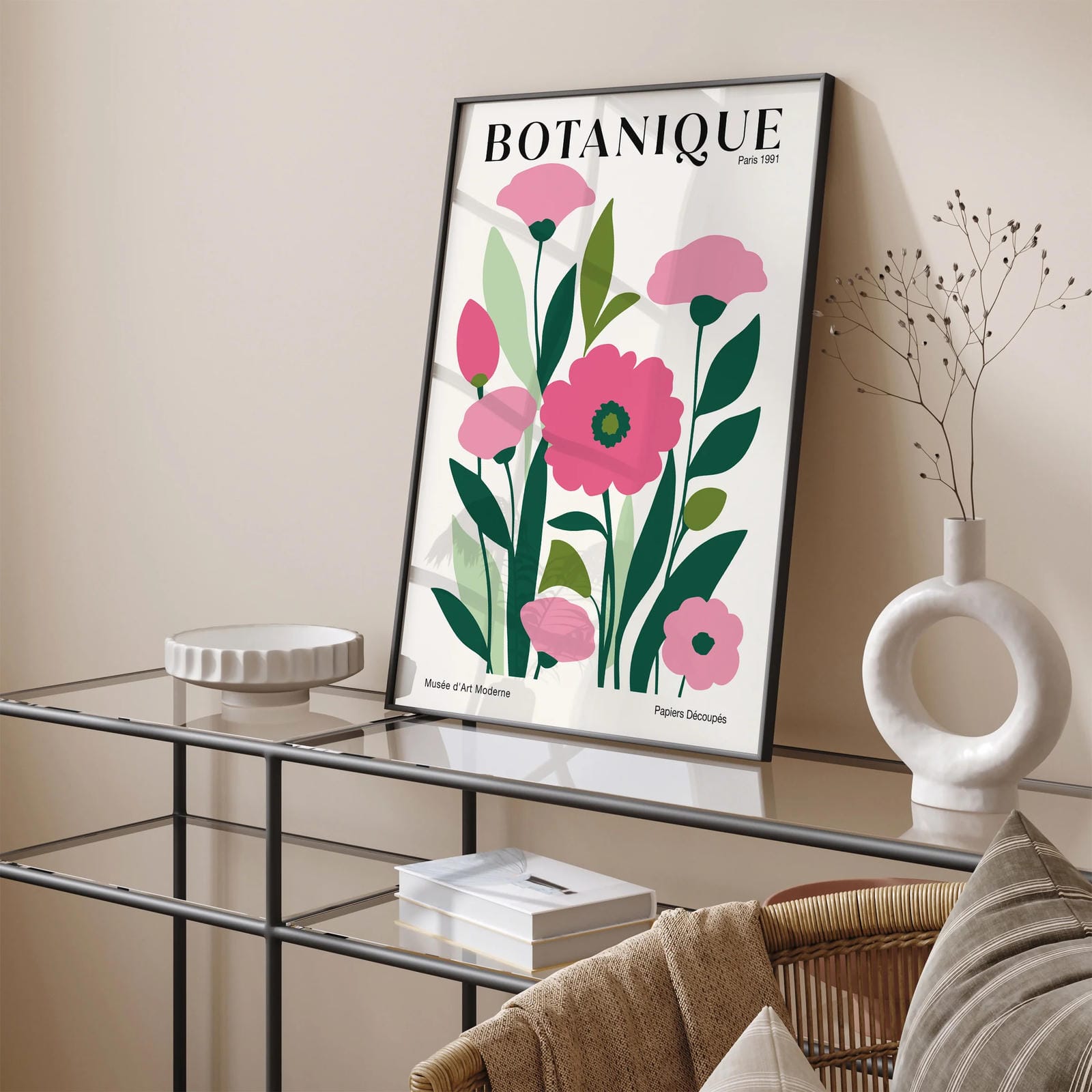 Botanical Flower Art Print - Modern French Poster – HypeSheriff Europe