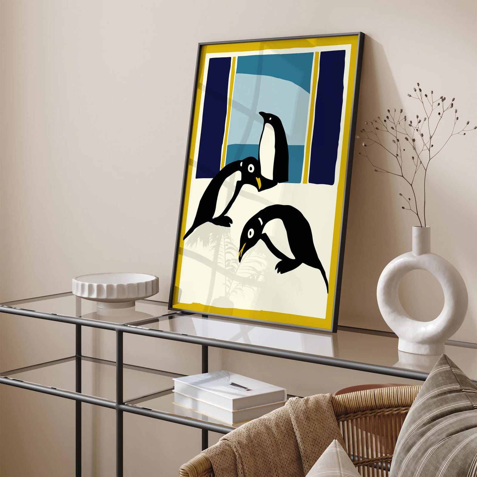 Retro Penguins Cute Poster – HypeSheriff Europe