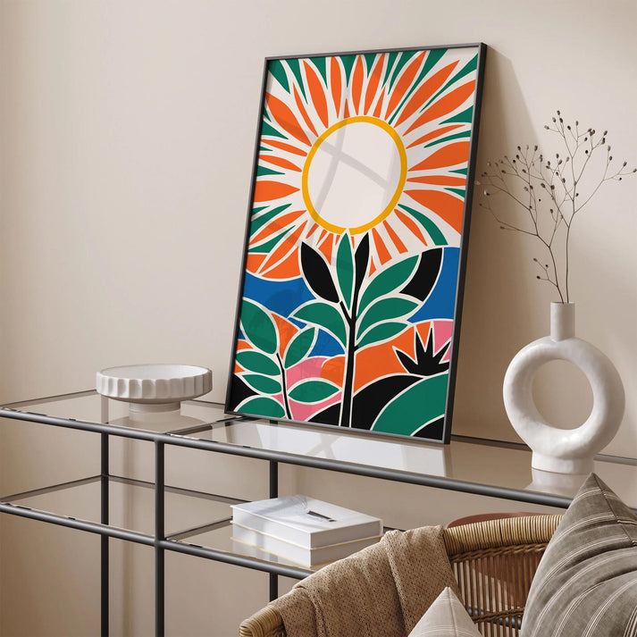 Mid Century Modern Sunshine Scenic Art Print – HypeSheriff Europe