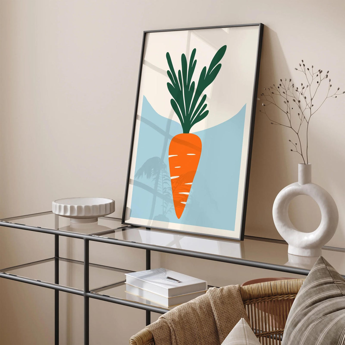 Minimalist Carrot Art Print – HypeSheriff Europe