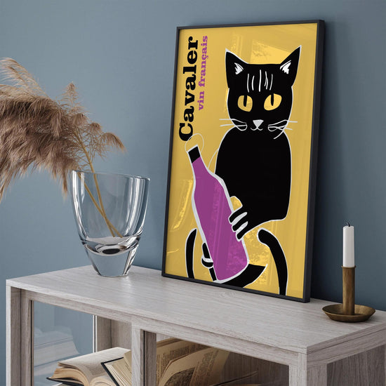 Cavaler French Wine Retro Poster – HypeSheriff Europe