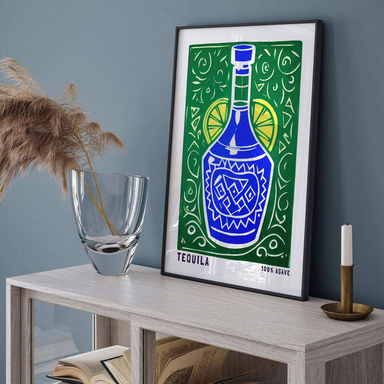 100% Agave Retro Tequila Poster – HypeSheriff Europe