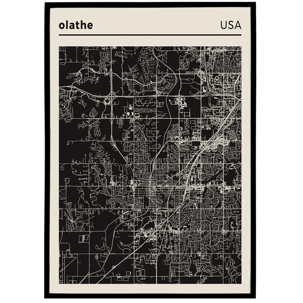 Olathe, USA - map poster – HypeSheriff Europe