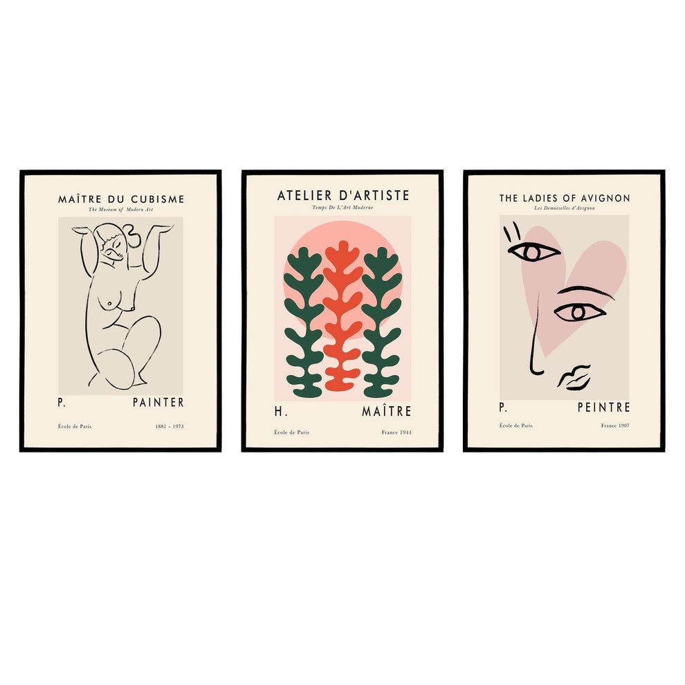 Set of 3 Matching Exhibition Posters – HypeSheriff Europe