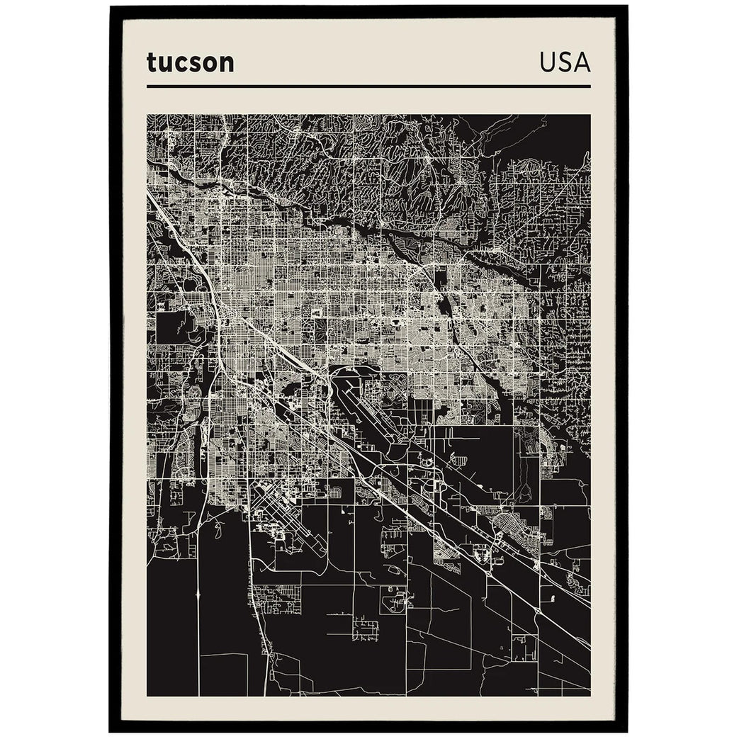 Tucson USA - City Map Poster — HypeSheriff Europe