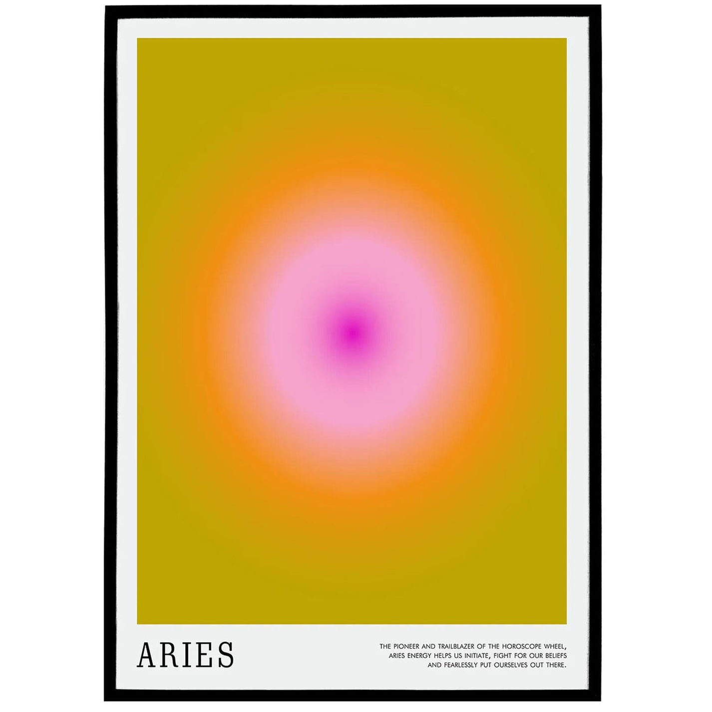 Aries Zodiac Sign - Colorful Poster – HypeSheriff Europe