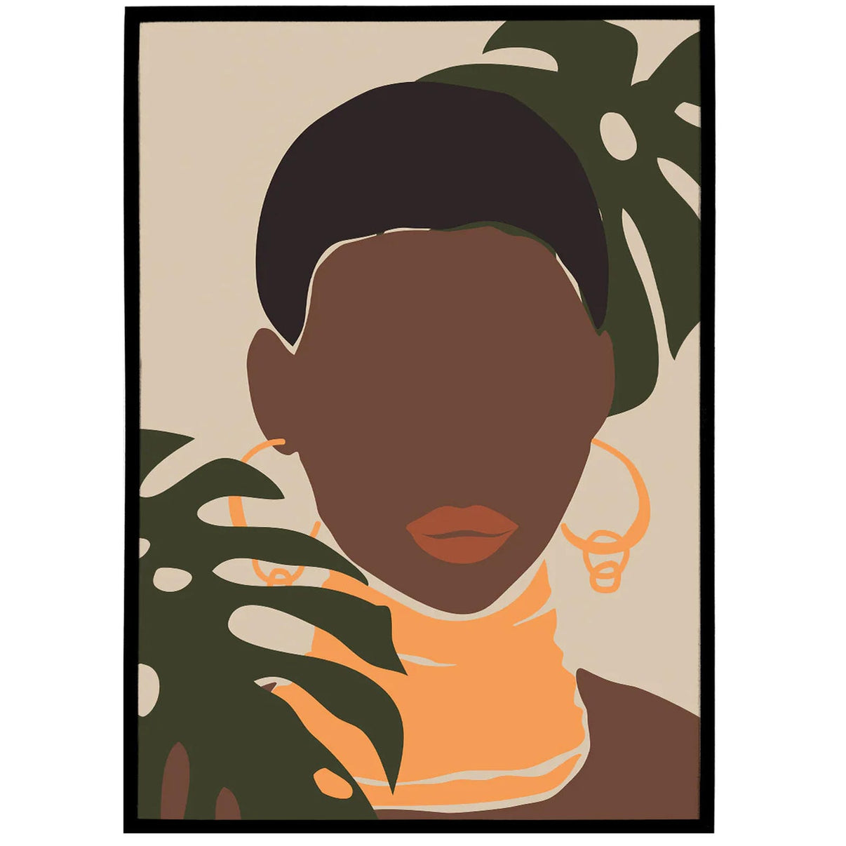 Minimalist Plant Lady Poster - Bohemian Decor – HypeSheriff Europe