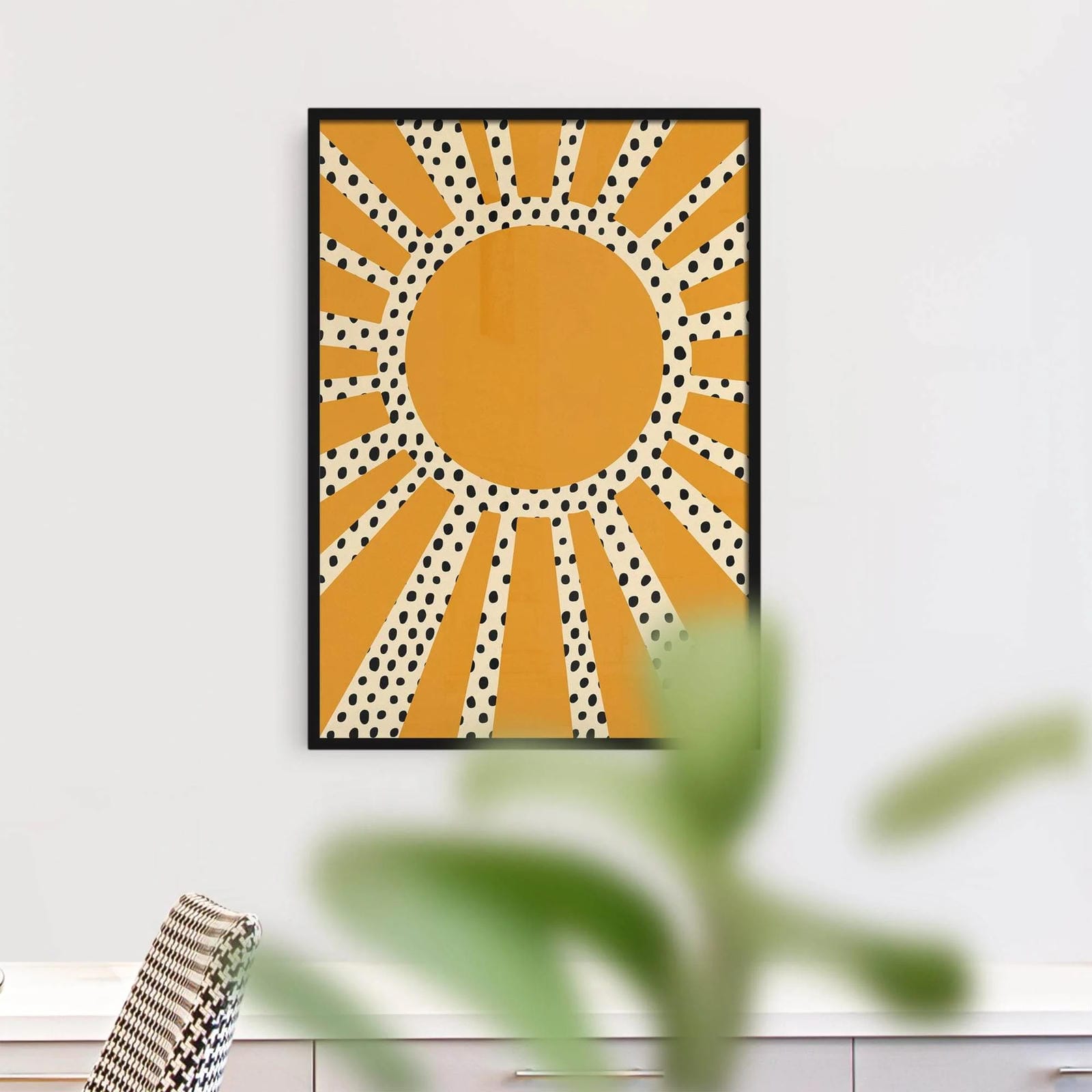 70s Inspired Sun Art Print | Shop posters and Art prints Online ...