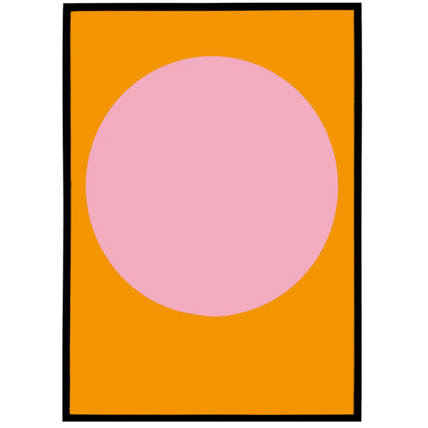 Minimalist Pink Sun Poster – HypeSheriff Europe