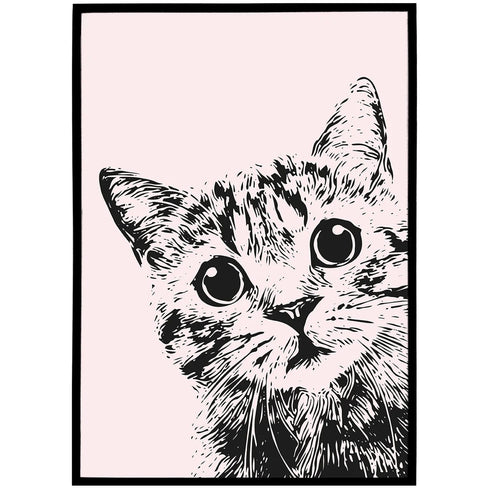 Pink Cute Kitten Poster – HypeSheriff Europe