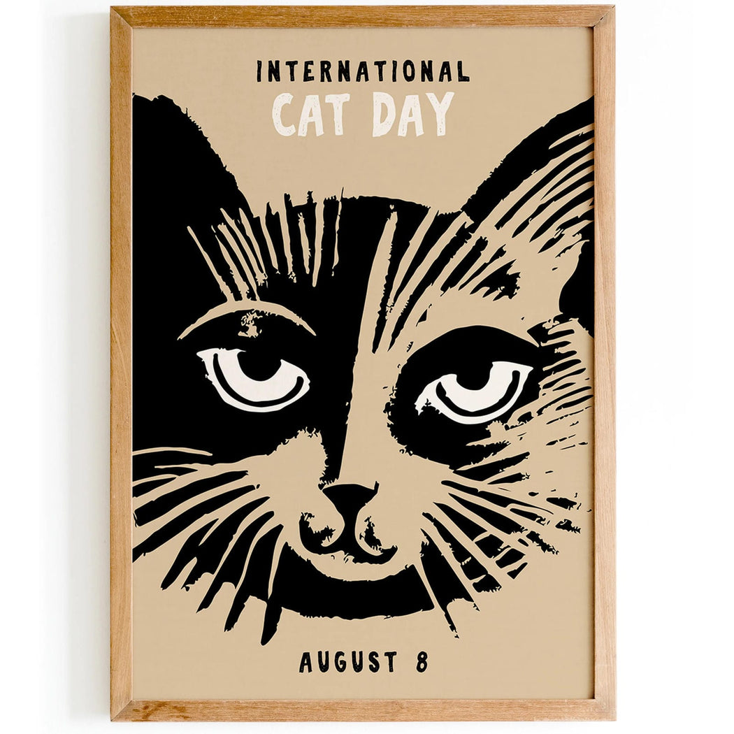 International Cat Day Poster — HypeSheriff Europe
