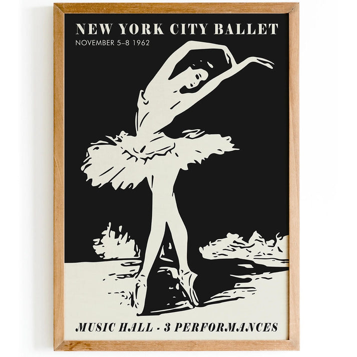 B&W New York City Ballet Poster – HypeSheriff Europe