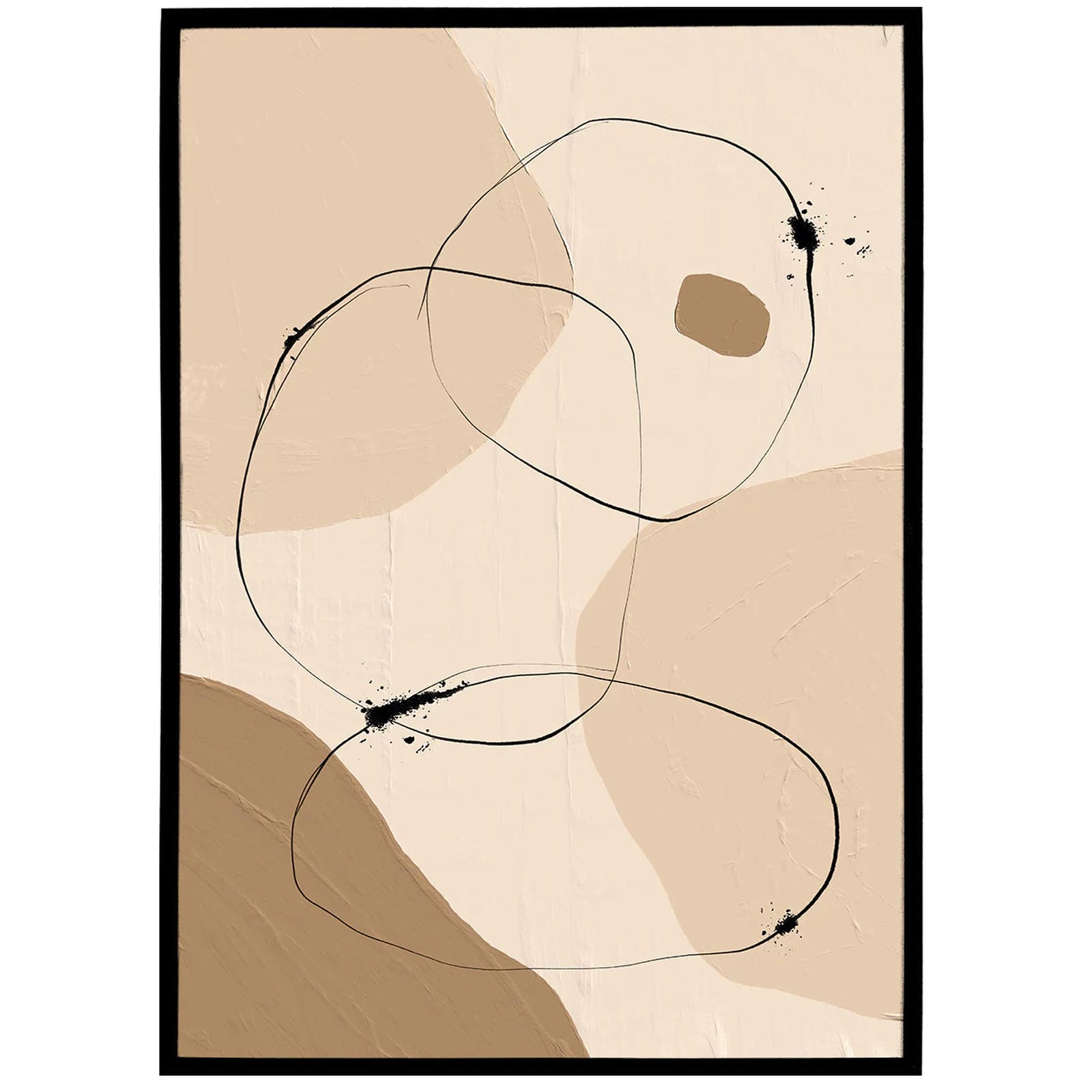 Modern Rustic Beige Abstract Poster – HypeSheriff Europe