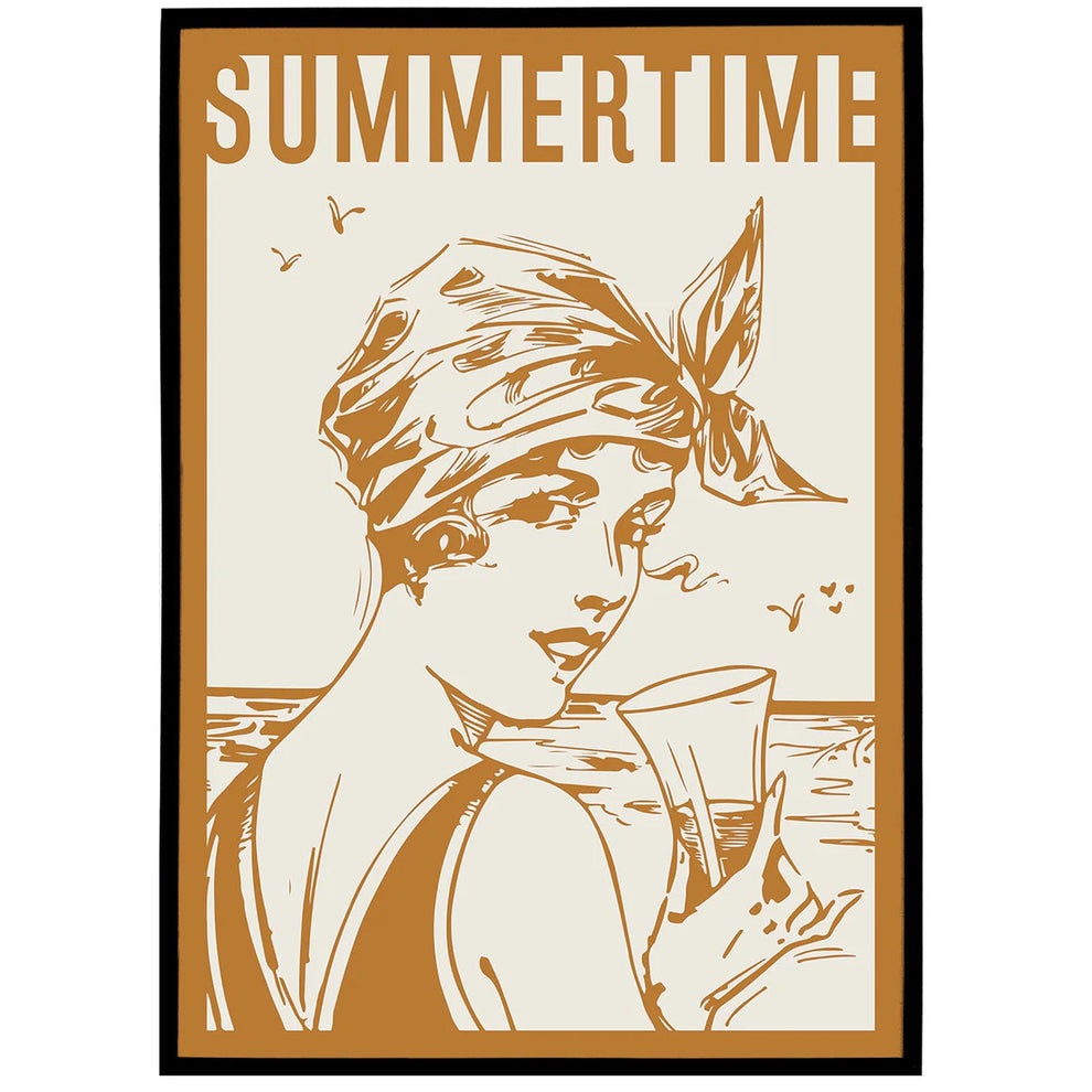 Summertime Yellow Retro Poster – HypeSheriff Europe