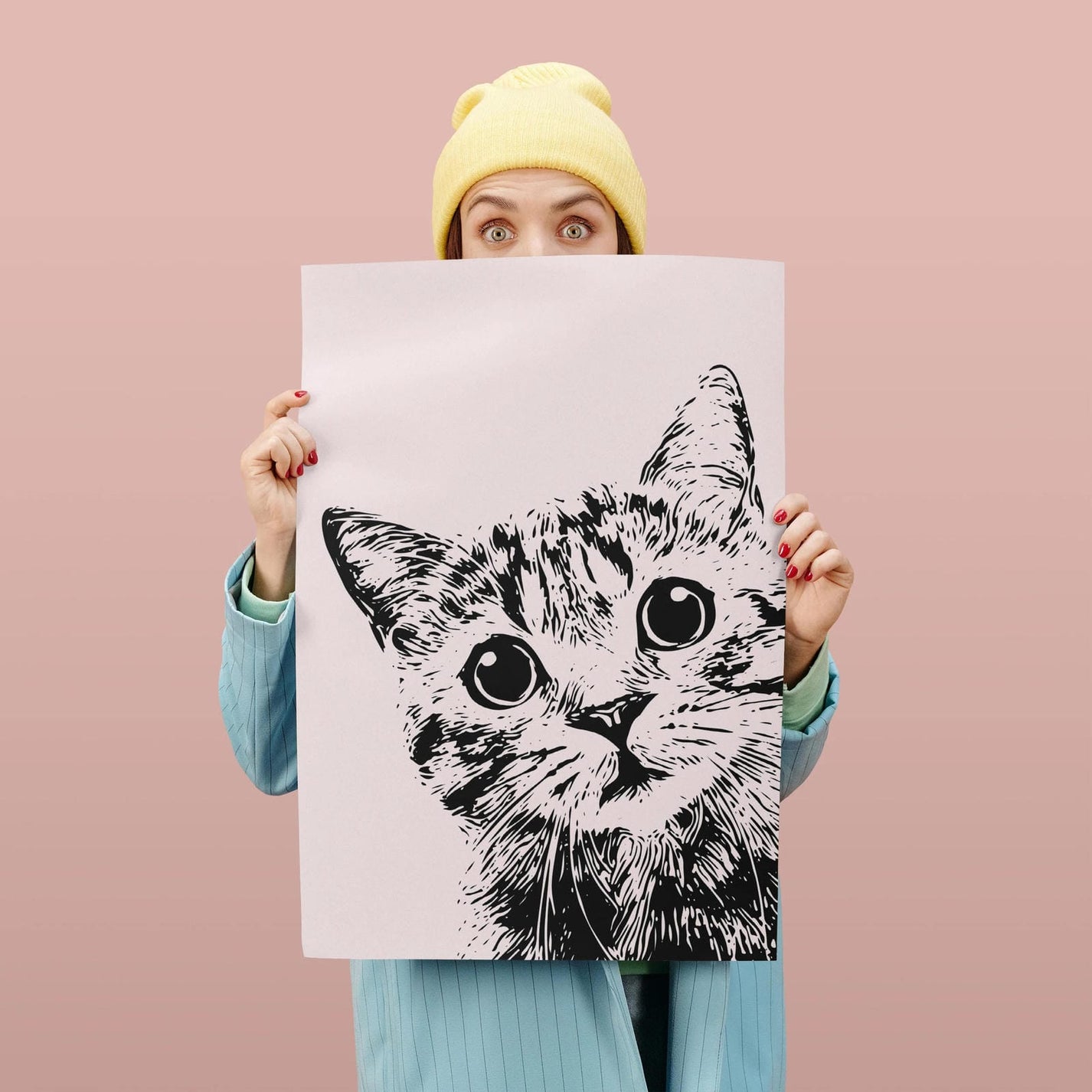Pink Cute Kitten Poster – HypeSheriff Europe