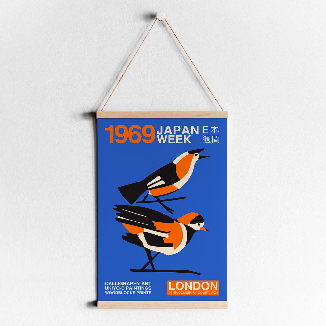 Japan Week Blue Exhibition Poster — HypeSheriff Europe