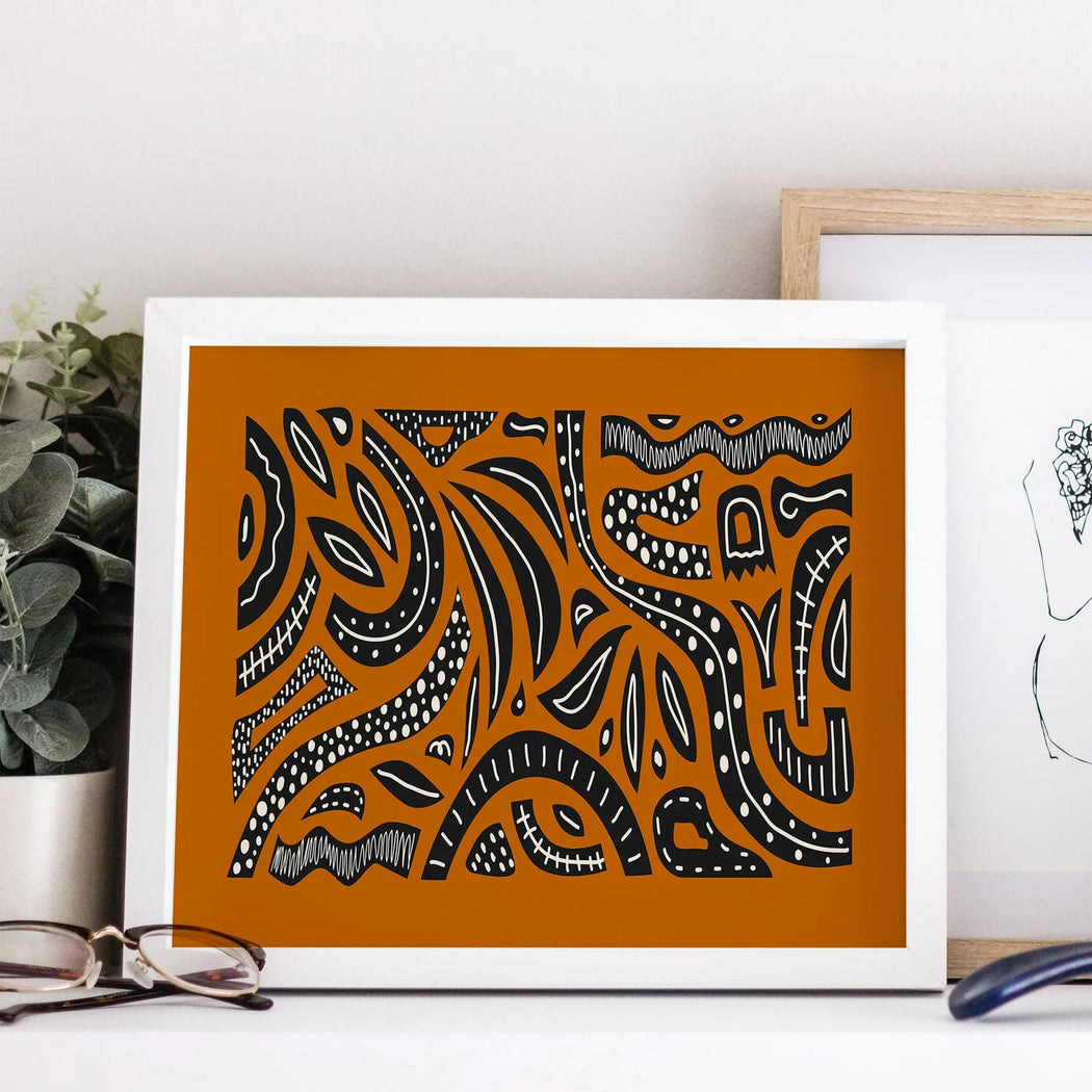African Pattern Inspired Poster — HypeSheriff Europe