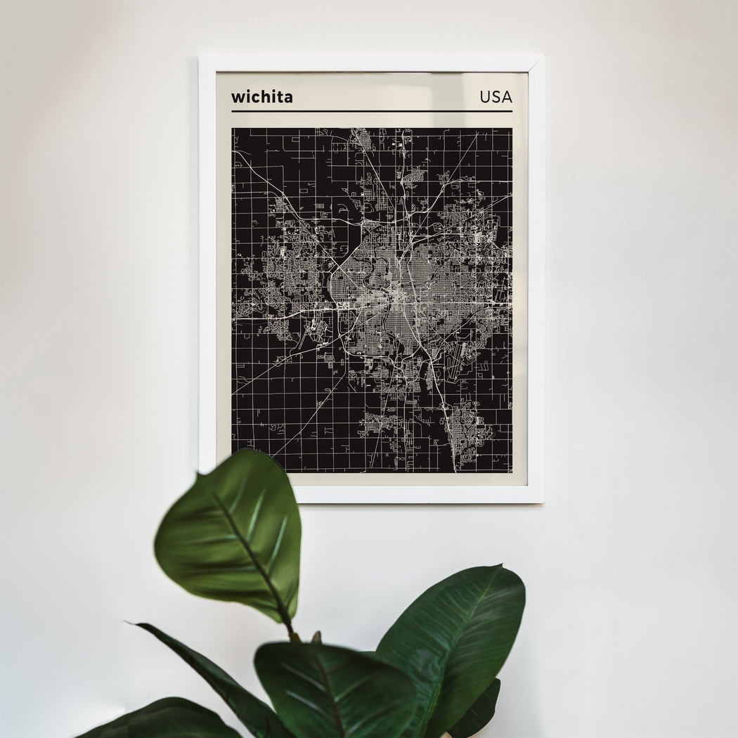 Wichita Map Poster — HypeSheriff Europe