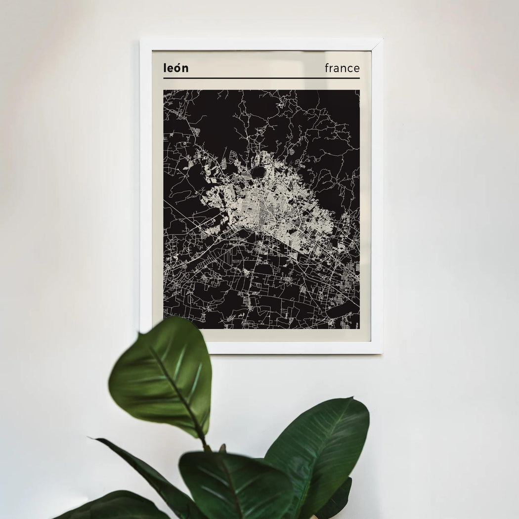 Léon, France - City Map Poster — HypeSheriff Europe